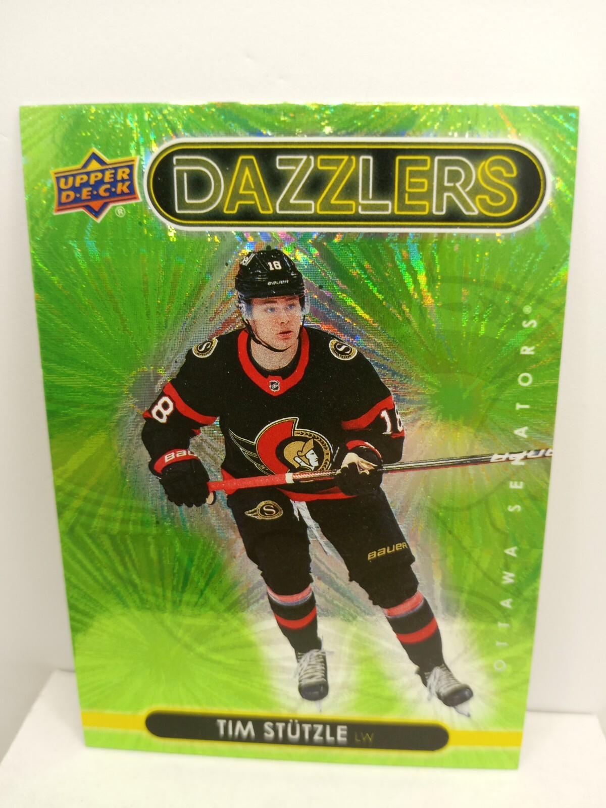 2021-22 Upper Deck Series 1 - Dazzlers Green #DZ-33 Tim Stutzle | eBay