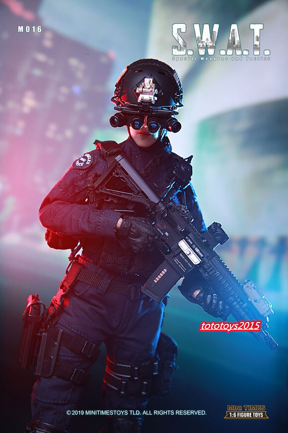 Mini times toys (M016) 1/6 Female Policewoman Uniform Combat Action ...
