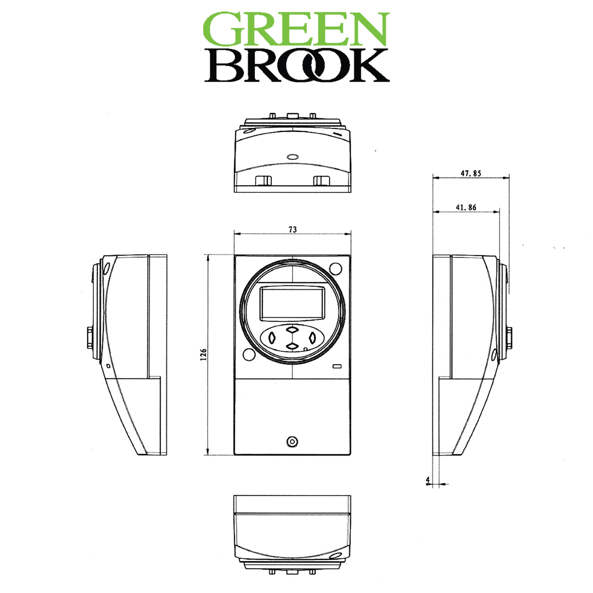 Outdoor Socket Greenbrook T205 - 7 Day Combined Timer & Fused Spur ...