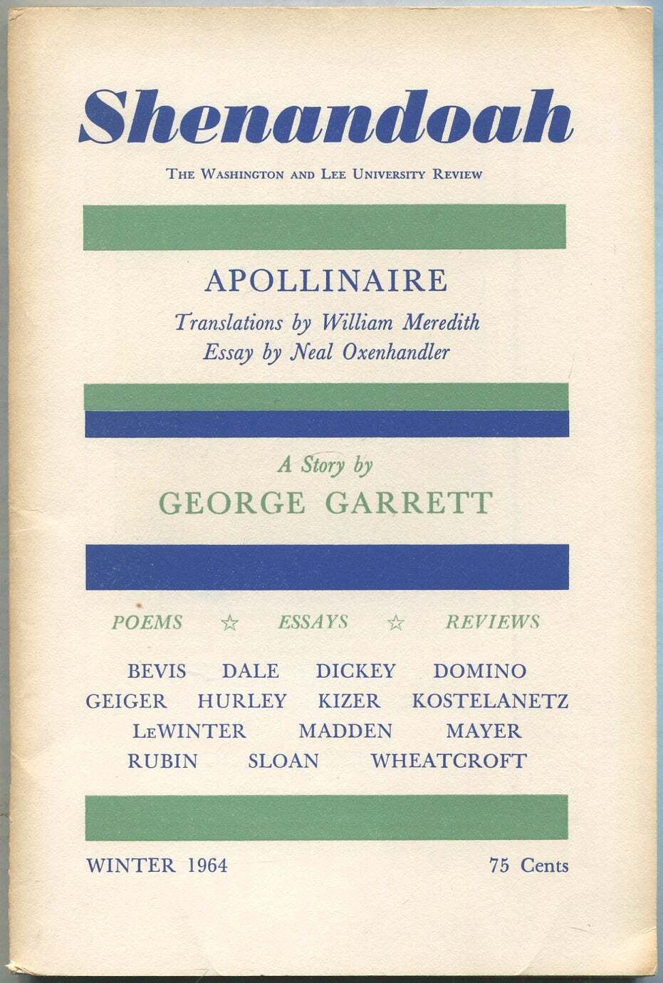 James BOATWRIGHT / Shenandoah The Washington and Lee University Review ...