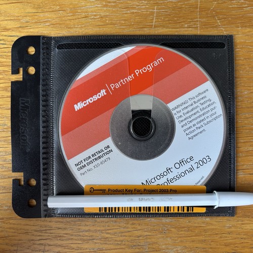 Microsoft Office Project Professional 2003 - Original CD and Product ...