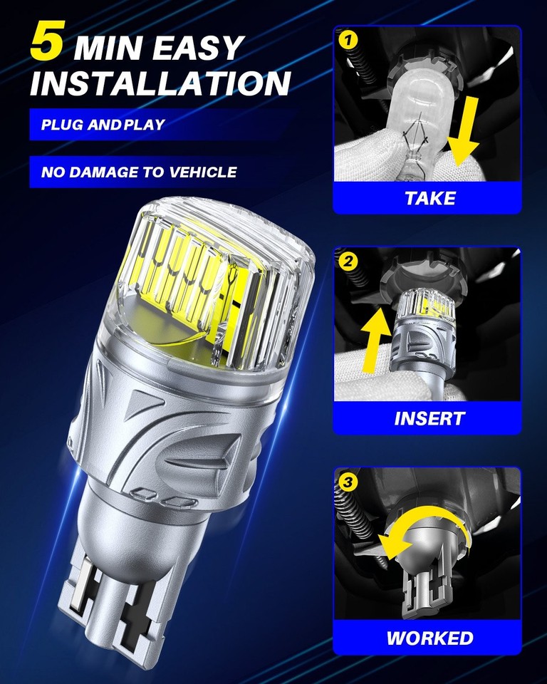 AUTOONE LED Reverse Backup Light Bulbs T15 912 921 Extremely Bright ...