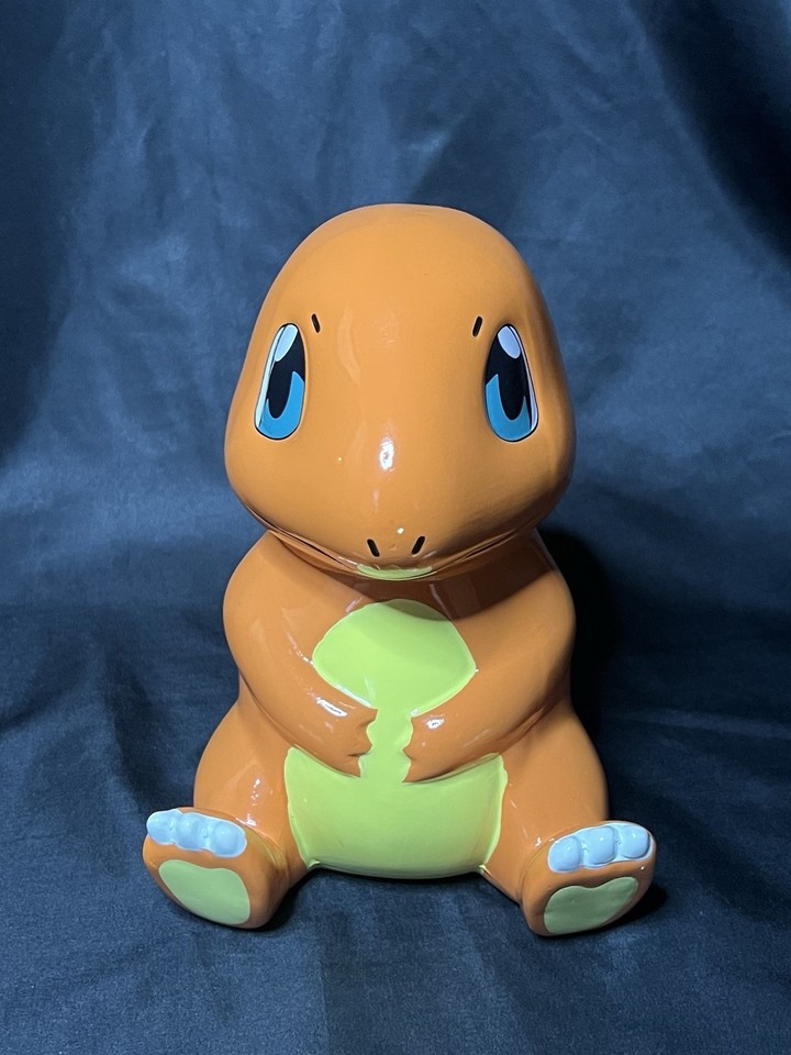 2016 Pokemon Charmander Figural Ceramic Piggy Bank & 2006 Charmander ...