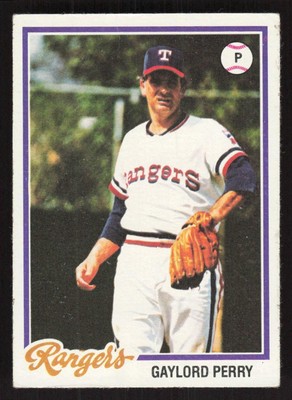 1978 TOPPS GAYLORD PERRY 686 GOOD BASEBALL TEXAS RANGERS | eBay