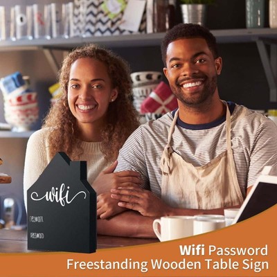 Sign Wifi Board Decoration Network Password Display Stand House WIFI ...