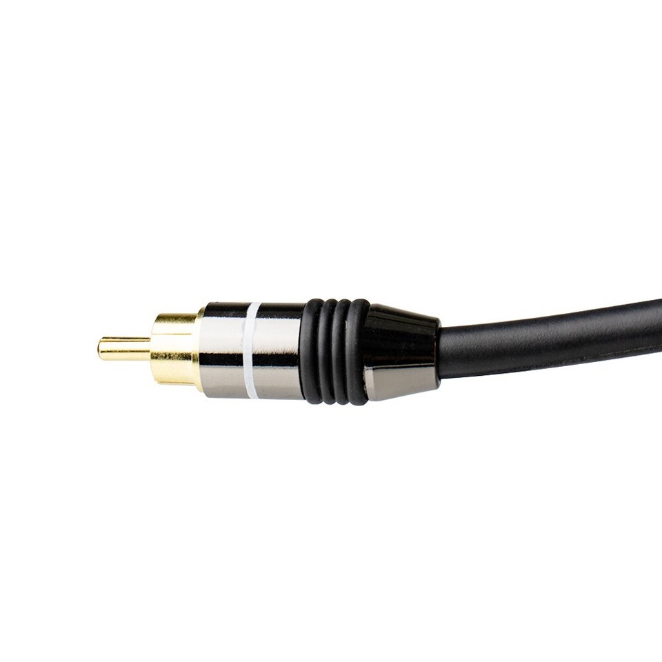 Skywalker 6' Dual Digital RCA Audio Cable for DVD, HDTV, DirecTV (Black ...