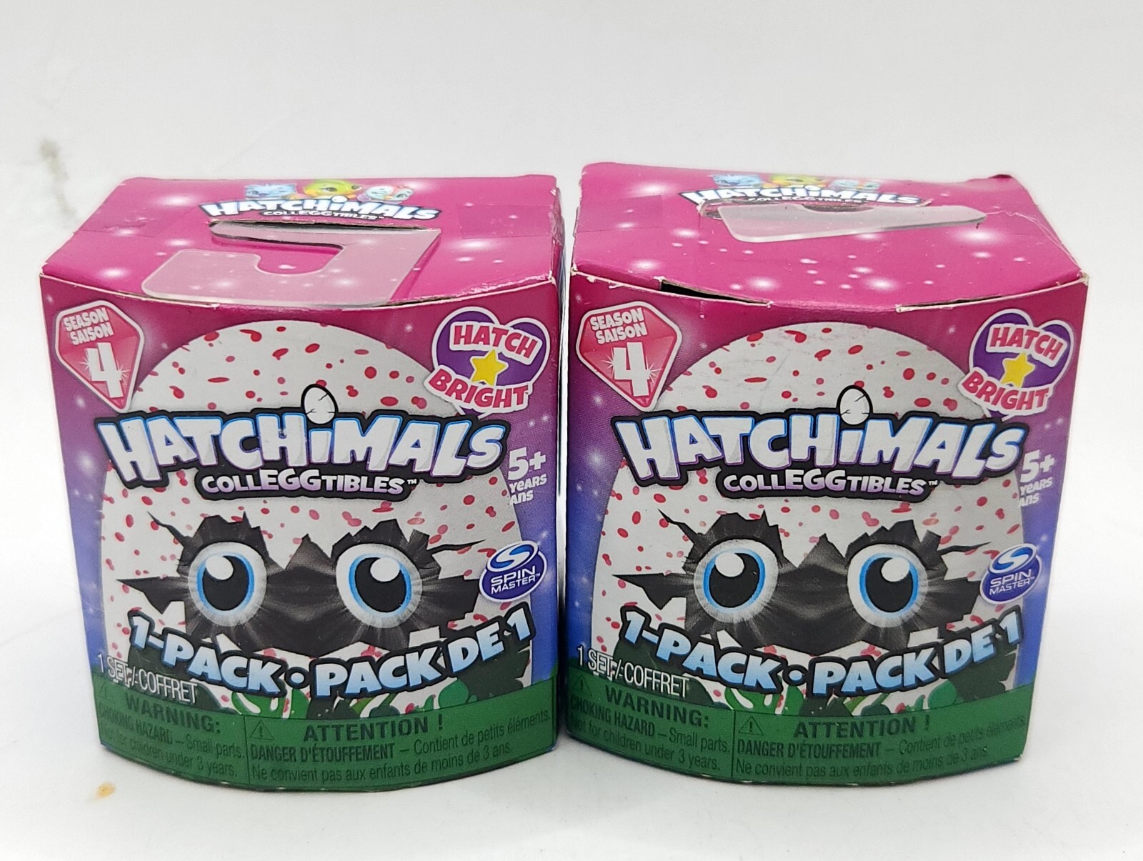 Lot of 2 Hatchimals CollEGGtibles Season 4 Hatch Bright Blind Boxes ...