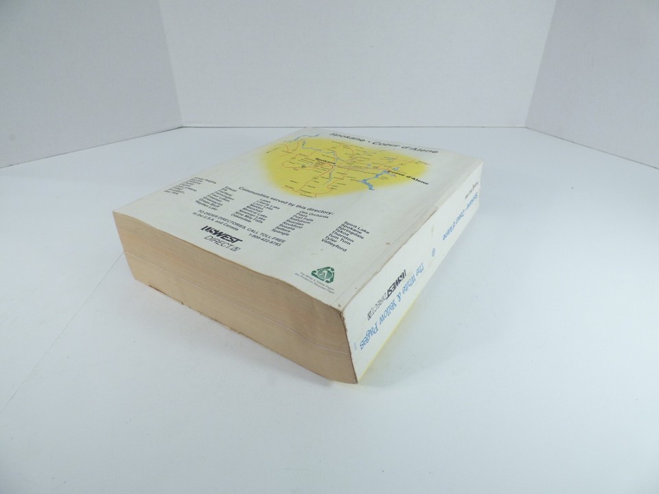 1993 to 1994 Spokane Coeur d WA Phone Book White Pages and Yellow Pages ...