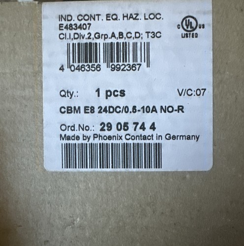 NEW Phoenix Contact CBM E8 24DC/0.5-10A NO-R 2905744 original module | eBay