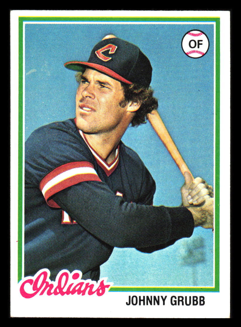 1978 Topps Johnny Grubb #608 Cleveland Indians MID-LOW GRADE Card | eBay