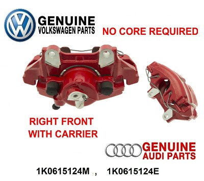VOLKSWAGEN OE Front Right Disc Brake Caliper For Audi VW 1K0615124E ...