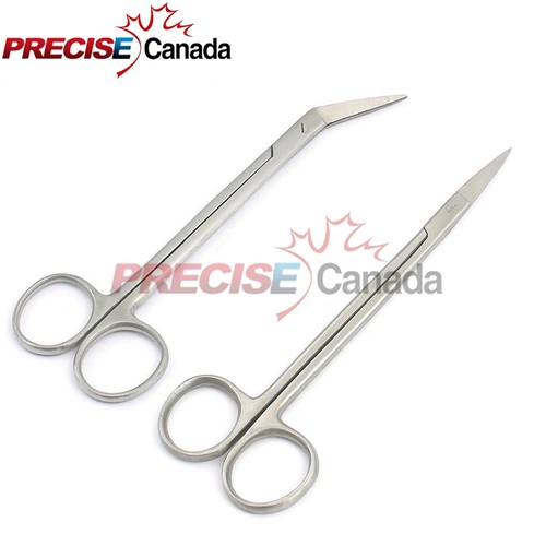 Kelly Scissors straight + angled Serrated Blade NEW Dental Surgical ...