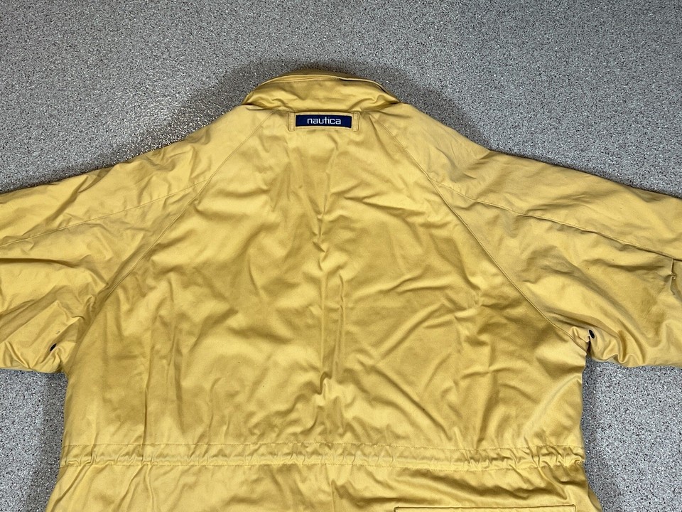 Nordica Men’s Yellow Ski Jacket Coat Full Zip Hooded Leather Winter ...