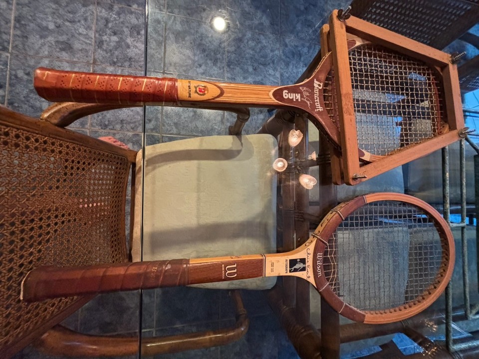 Billie Jean King Tennis Racket - Bancroft Chris Evert wilson tennis ...