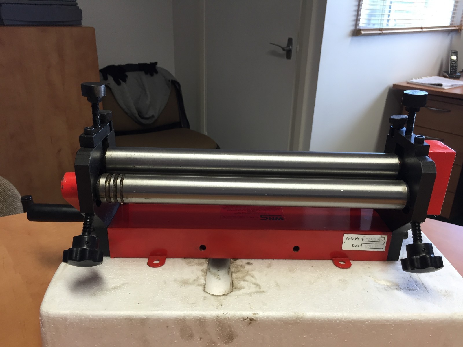 WNS Sheet Metal Bending Rolls / Rollers 320mm x 32mm Roller Diameter ...