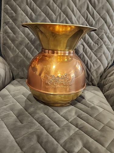 BEAUTIFUL ORIGINAL VINTAGE UNION PACIFIC RAILROAD BRASS & COPPER ...