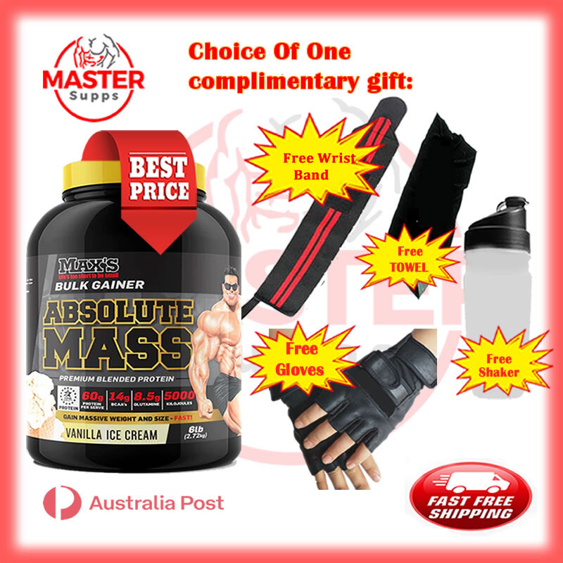 Max's Absolute Mass Gainer 2.72KG 6LB | eBay