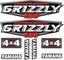 Yamaha Grizzly OEM ATV Tank Decal Graphic Sticker Kit 350 450 550 660 ...