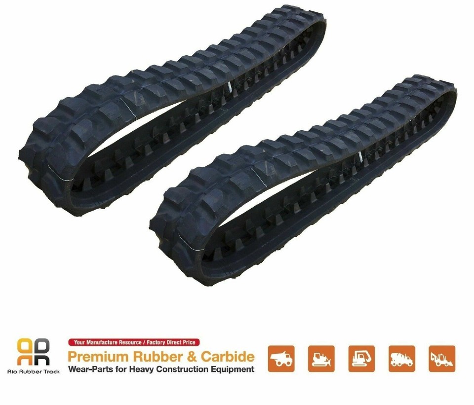 2 Rubber Track 230x48x66 fits TEREX HR2.0 | eBay