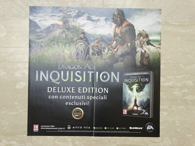 Poster A Deux Bandes 77x77 CM Dragon Age Inquisition Original Affiche ...