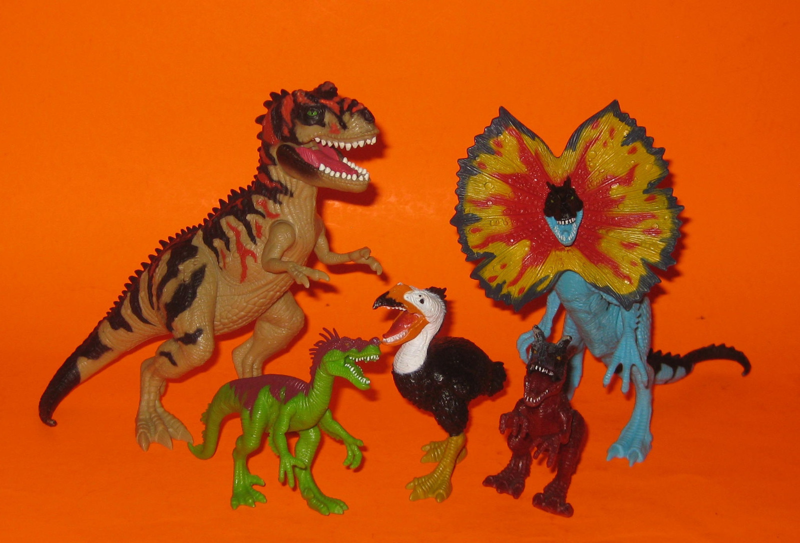Chap Mei Action Feature Toys Dino Valley Dilophosaur T-Rex Dinosaur ...