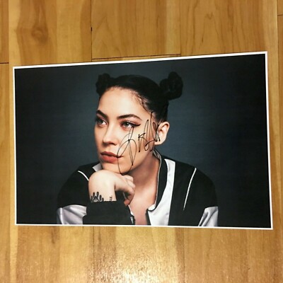 Signed Bishop Briggs Church Scars Poster w/ Proof (Autograph NOT Vinyl ...