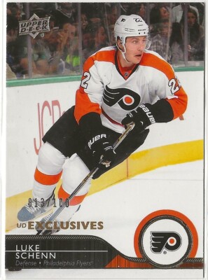 2014 2014-15 Upper Deck Exclusives #392 Luke Schenn 013/100 ...