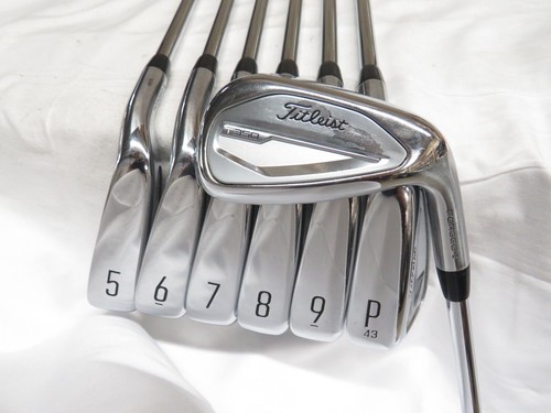 Used Titleist T350 Iron Set 5-PW+48* TT AMT Red S300 Stiff Flex Steel ...