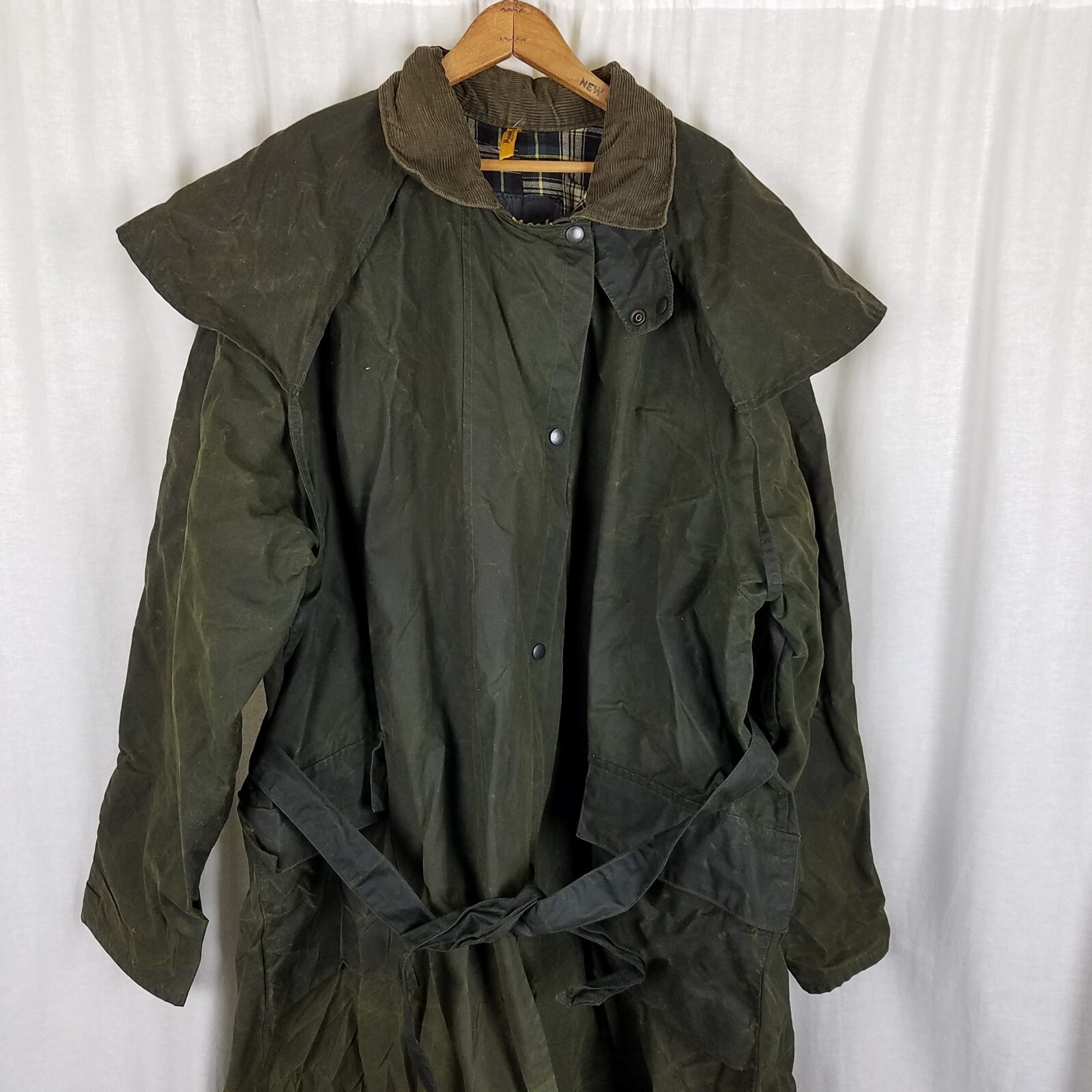 Vintage Newmarket Duck Waxed Cape Top Stockman Drover… - Gem