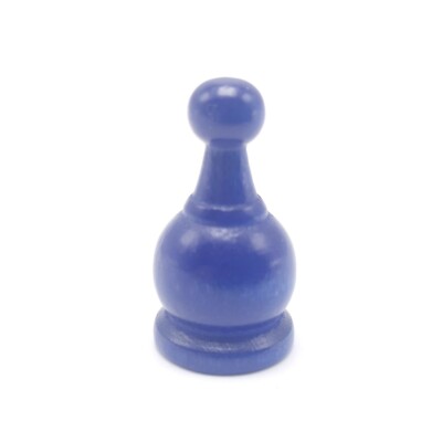 Parcheesi Blue Pawn Token Replacement Game Part Piece Wooden Ludo Jue ...