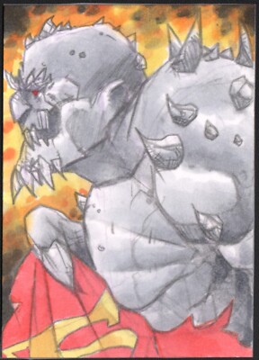 DOOMSDAY Sketch card by Artist Turtle Original Art | eBay