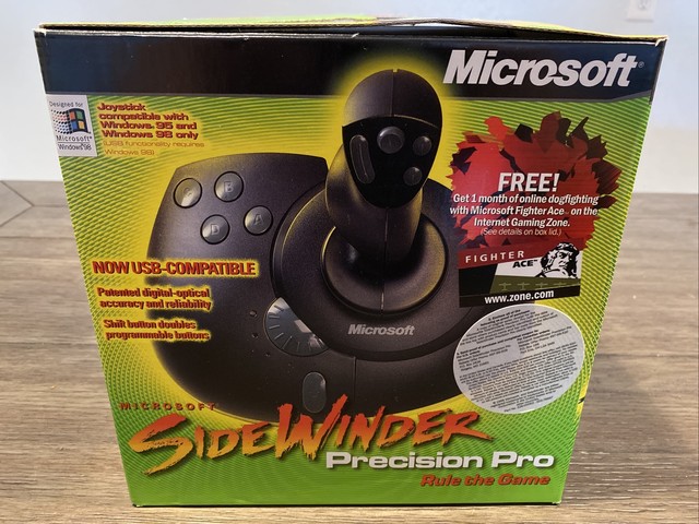 Microsoft Sidewinder Precision Pro Joystick in Original W/ Accessories ...
