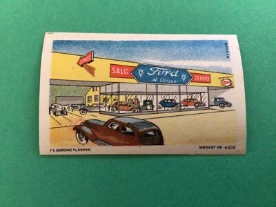 Ford sales & service & Esso vintage advertising stamp A14709 | eBay