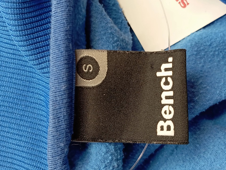 BENCH Sweat-shirt Homme Bleu Zippé Logo-Print Sport (EU 36) | eBay