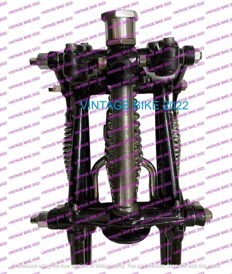 Norton 16H 500cc Front Girder Fork Springer Assembly Chrome & Black ...