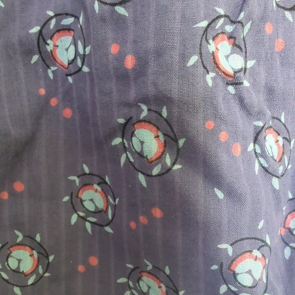 Ladies Mantaray Tunic Top, Blue Floral Design With Tie Back Size 18 ...