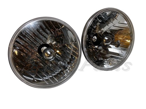 Land Rover Defender Series & RR Classic 7" Crystal Halogen Headlamp ...