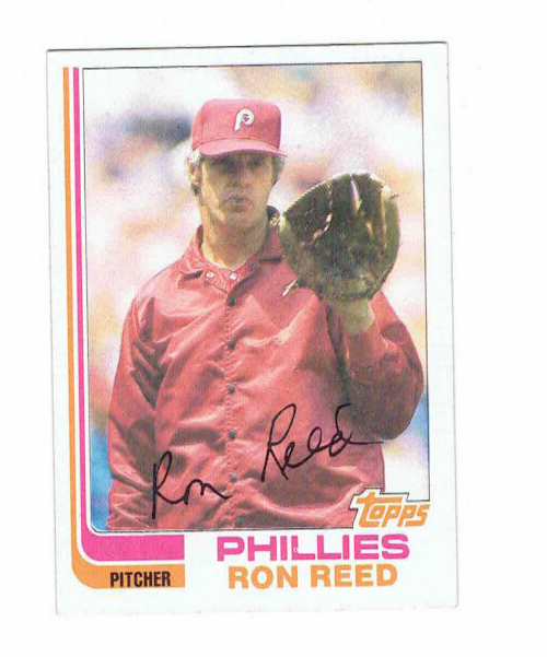 Ron Reed Philadelphia Phillies Pitcher #581 Topps 1982 #Baseball Card ...