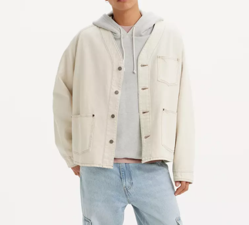 Size LARGE - LEVIS Union Engineer Jacket Mens Denim Cardigan Chore ...