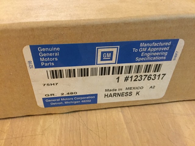 Genuine GM Harness Kit 12376317 | eBay