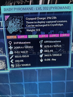 Ark Survival Ascended Pve Ps5 Pc Xbox Top Stat Pyromane Baby Pair | eBay