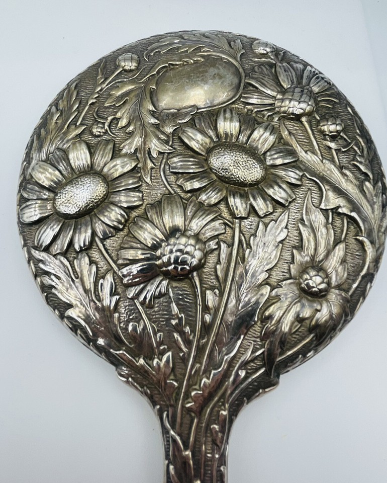 William Henry Sparrow Antique English Sterling Silver Flower Hand ...