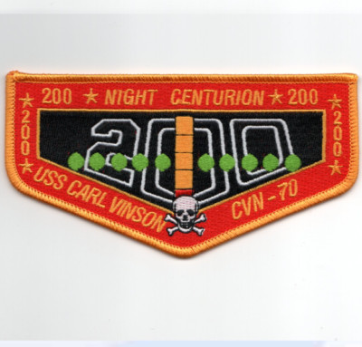 5" NAVY CVN-70 USS VINSON 200 NIGHTS EMBROIDERED PATCH | eBay