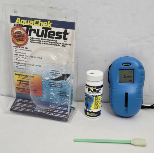 Aquachek Trutest Digital Pool Spa Test Strip Reader 2510400 & 20 strips ...