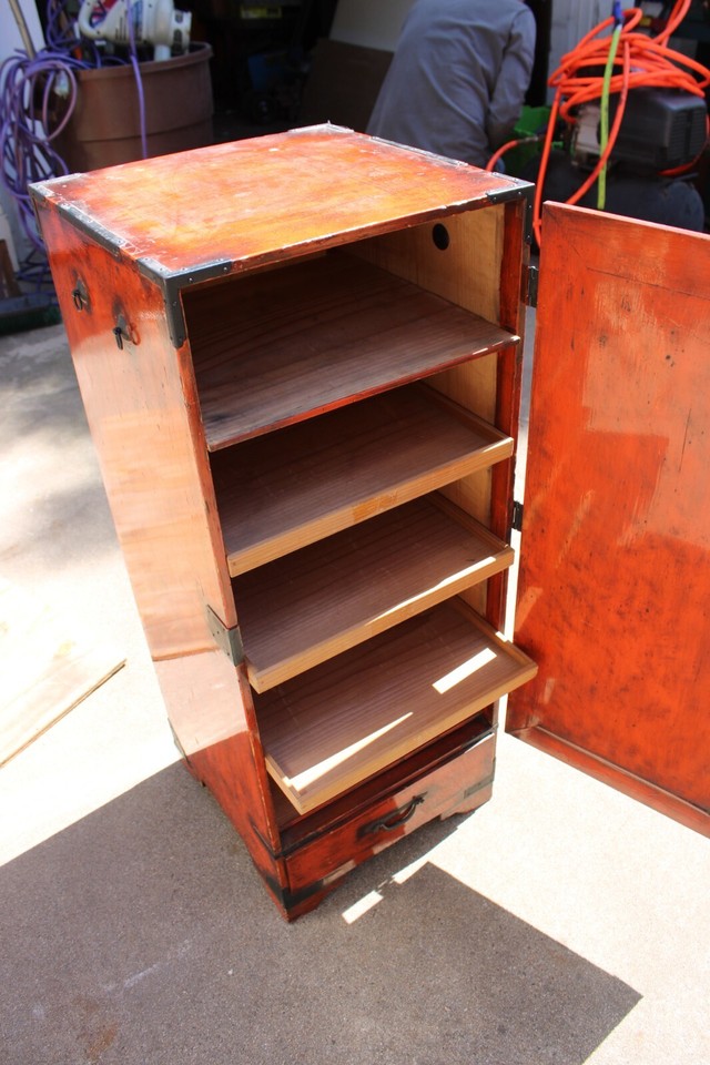 Antique Japanese Edo Era Early 1800's Gyosho Bako Peddler's Tansu Chest ...