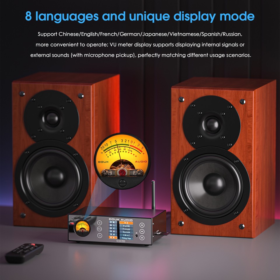 Douk Audio C100 PRO Hi-res ESS9038 Preamp Bluetooth Streamer Player ...