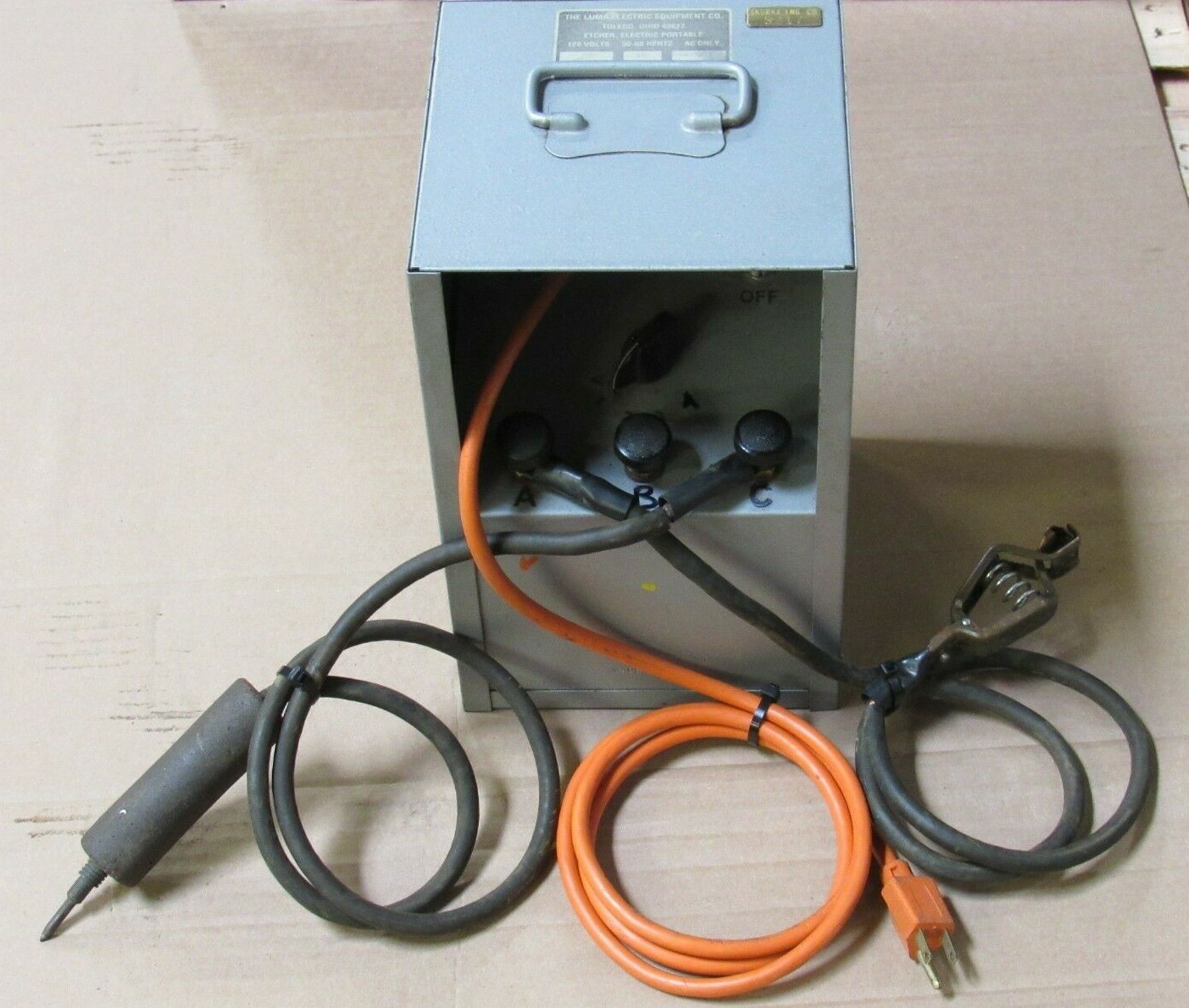 LUMA ELECTRIC EQUIPMENT CO. METAL ETCHER MODEL NO. 60, 12A 120V | eBay