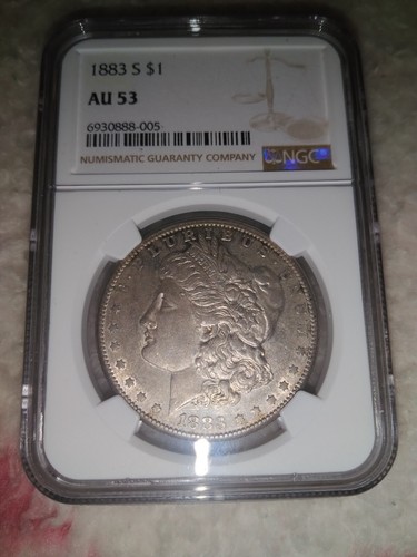 1883-S $1 Morgan Silver Dollar - Key Date - NGC AU-53 | eBay