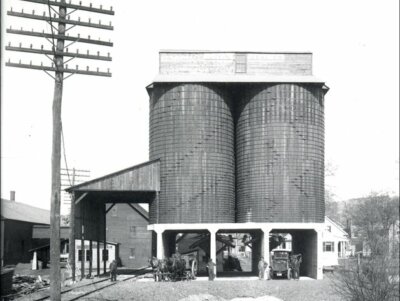 Coal Storage Tower Silos - Giffin Coal Co in Keene New Hampshire - N ...