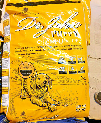 10kg DR JOHN PUPPY : Chicken Complete Junior Dog Food bp Puppies Kibble ...